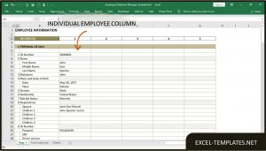 Employee Database Manager » Excel Templates